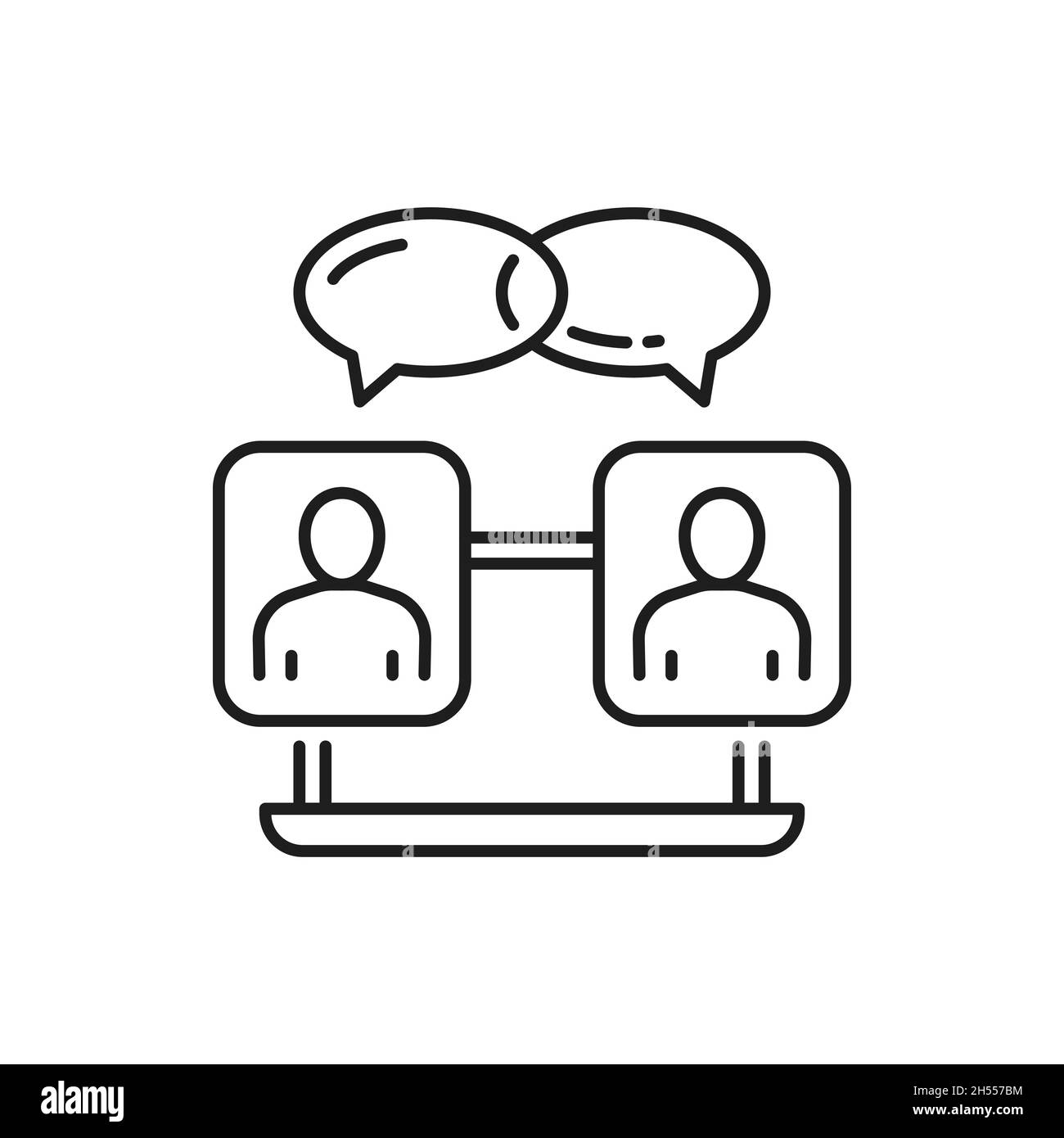 Interview two people student Stock Vector Images - Alamy