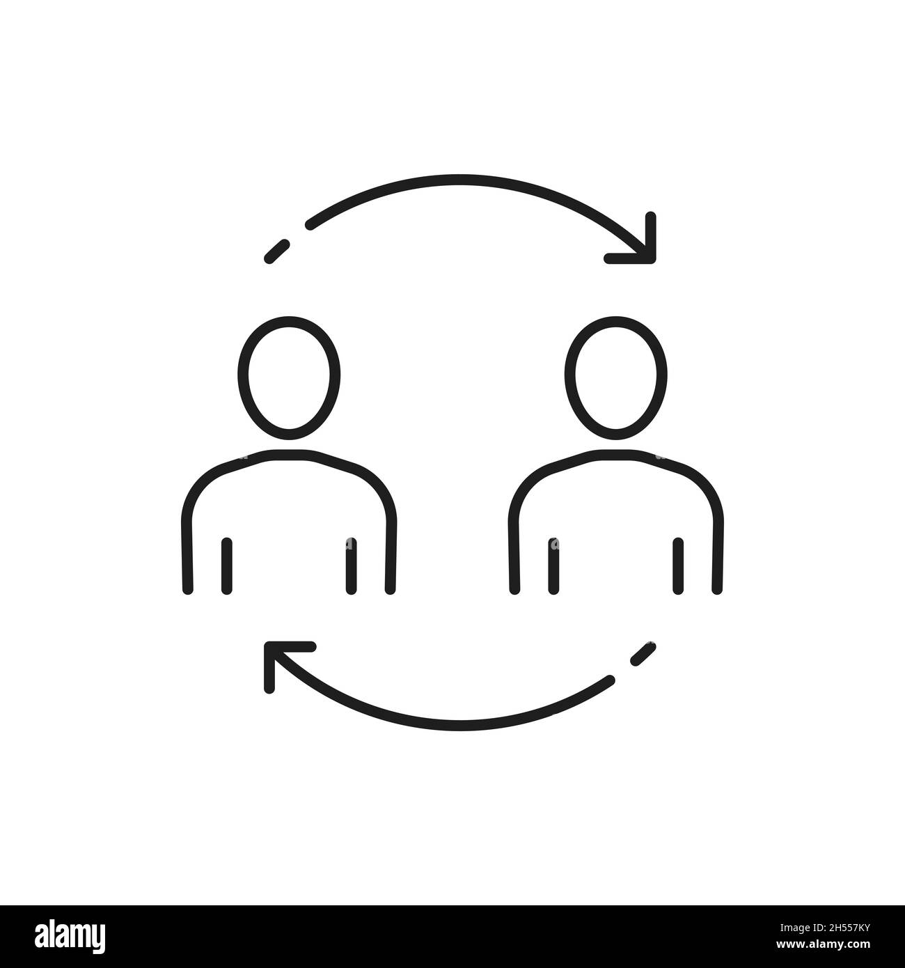 Communication of two business people isolated businessman exchanging ...