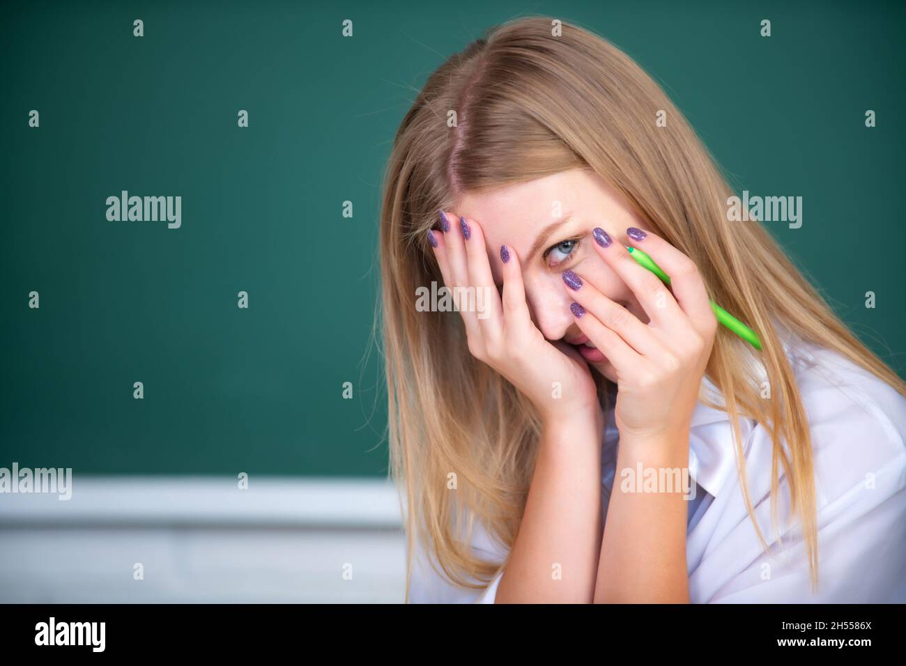 Cute Embarrassed Teen Telegraph