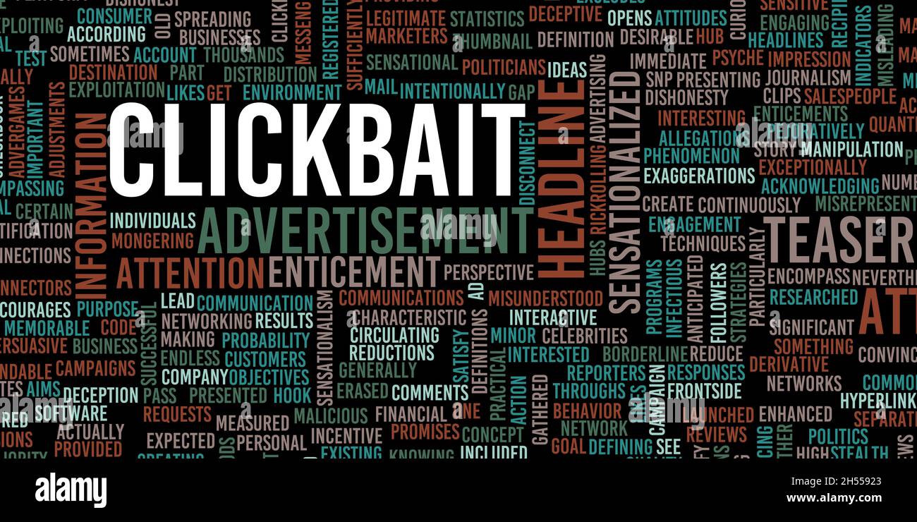 Online advertisement clickbait hi-res stock photography and images - Alamy
