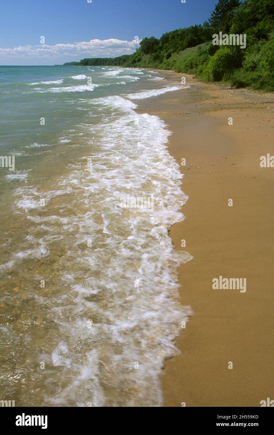 North shore of Lake Michigan Stock Photo - Alamy