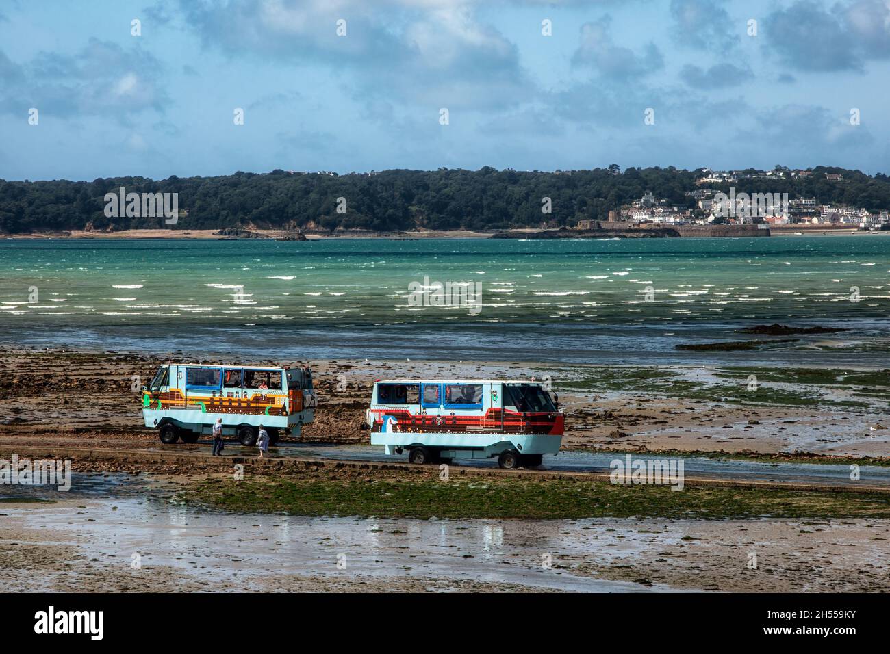 ST HELIER, JERSEY, CHANNEL ISLANDS - AUGUST 08, 2021: The amphibious ...