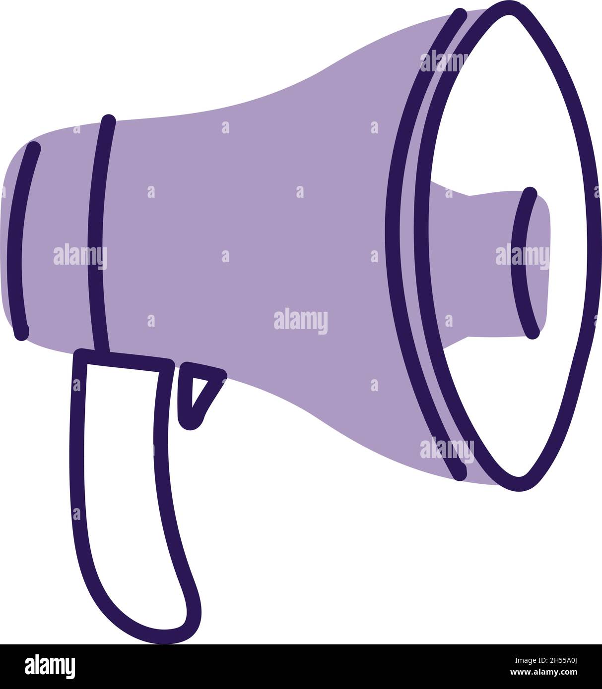 purple megaphone illustration Stock Vector Image & Art - Alamy