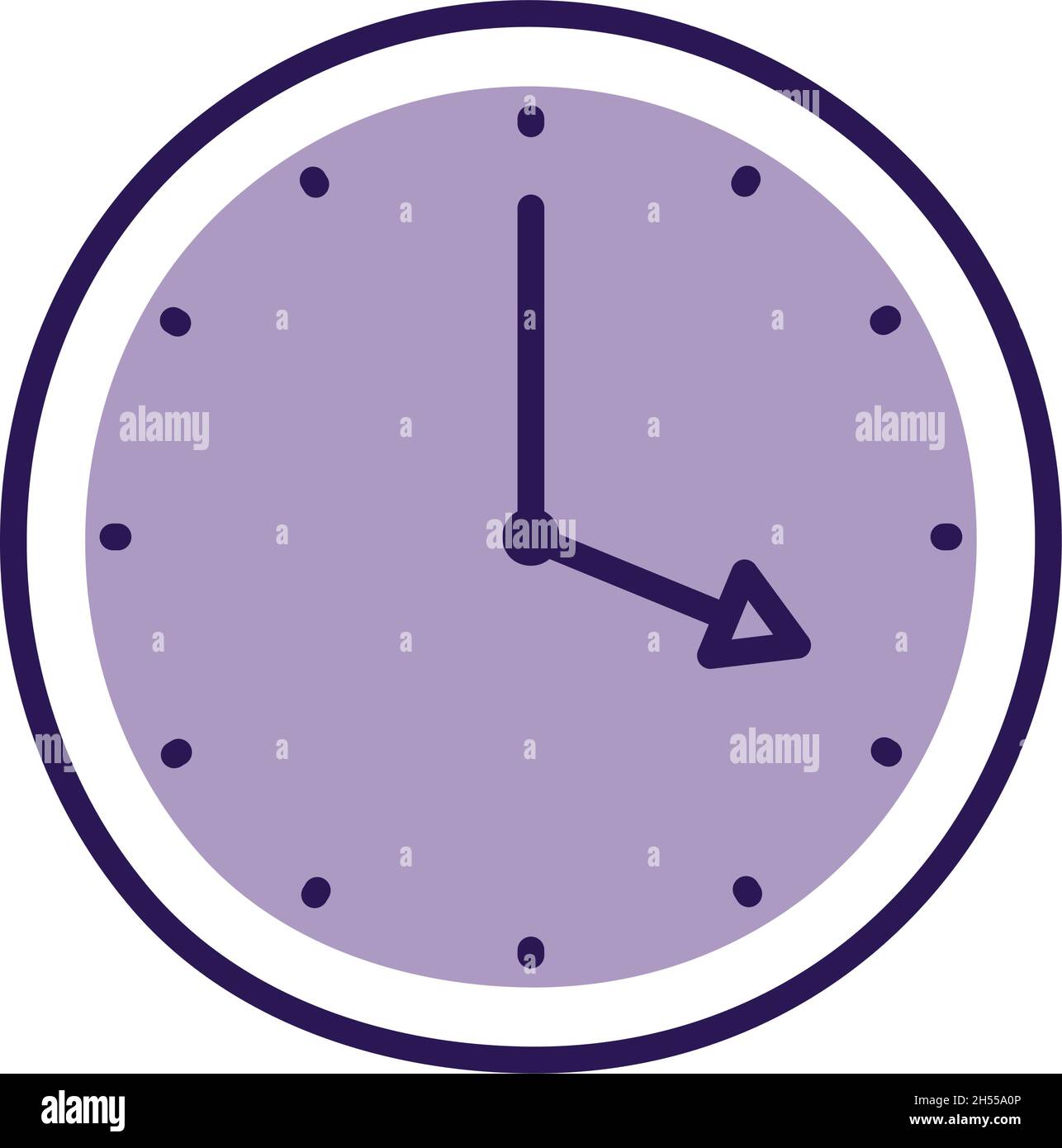 purple clock design Stock Vector Image & Art - Alamy