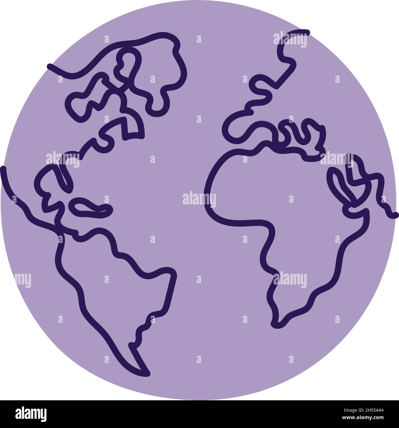 purple earth globe Stock Vector Image & Art - Alamy