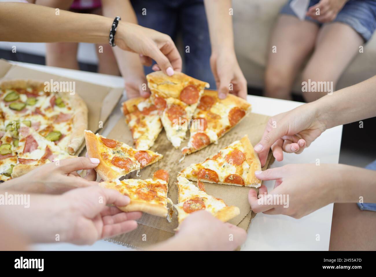 Delicious round shaped dough meal Stock Photo - Alamy