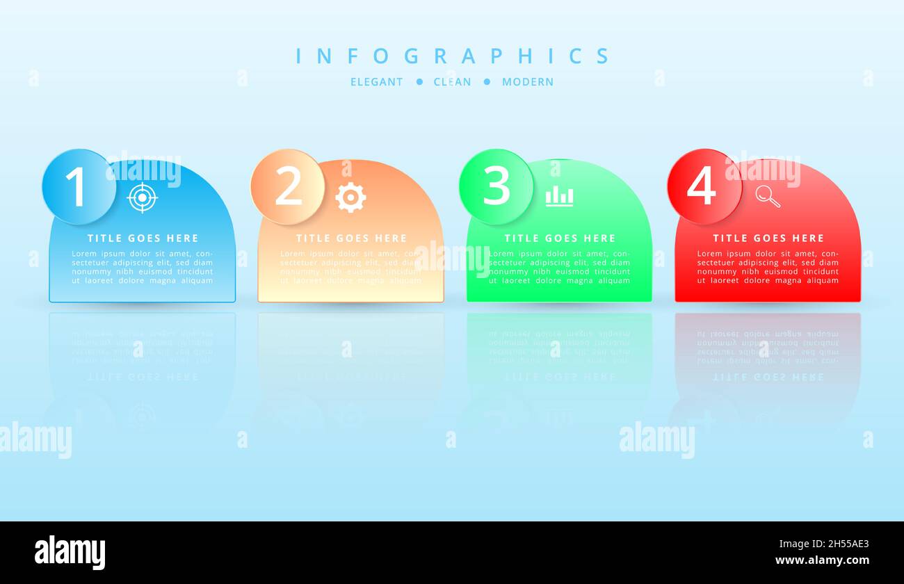 Modern Infographics. Rounded Style Presentation Stock Vector Image ...