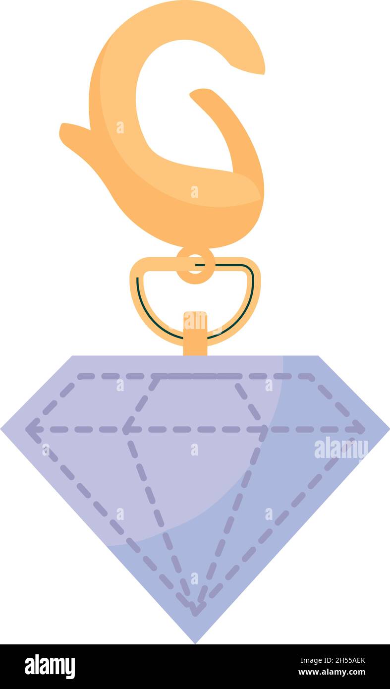 diamond keychain design Stock Vector Image & Art - Alamy