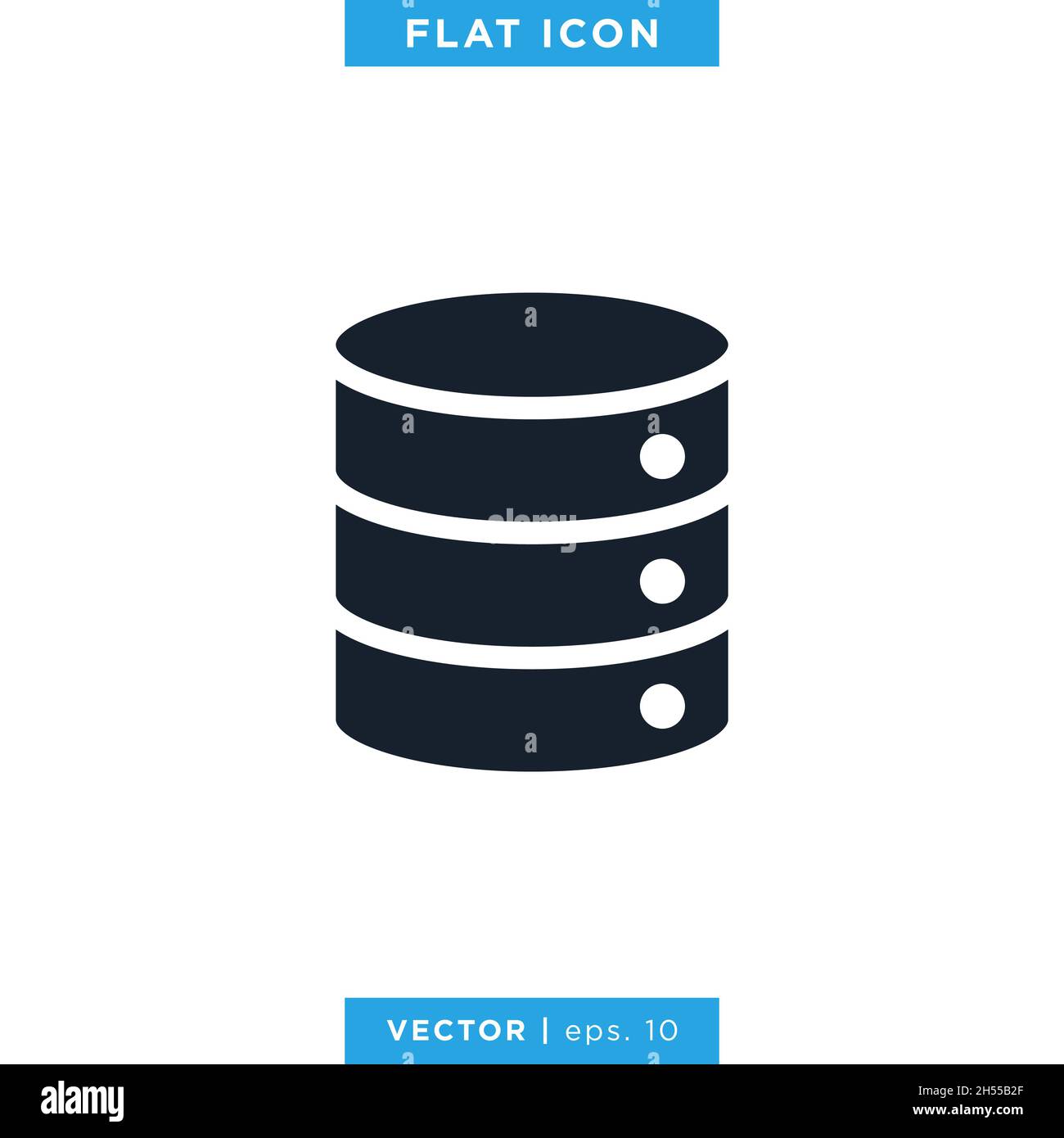 Database icon vector stock illustration design template Stock Vector ...