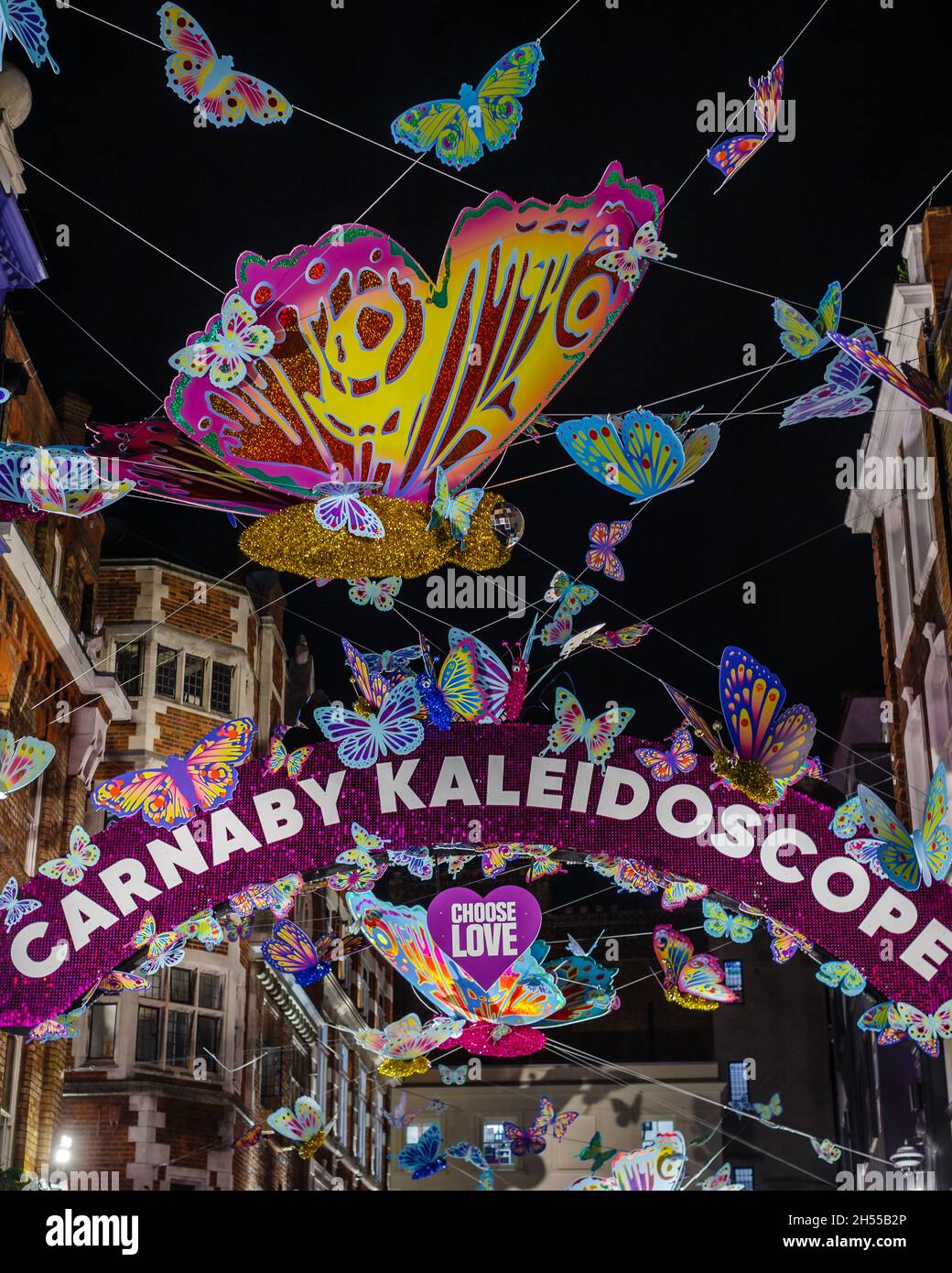 Carnaby Kaleidoscope on famous Carnaby Street in London Stock Photo - Alamy