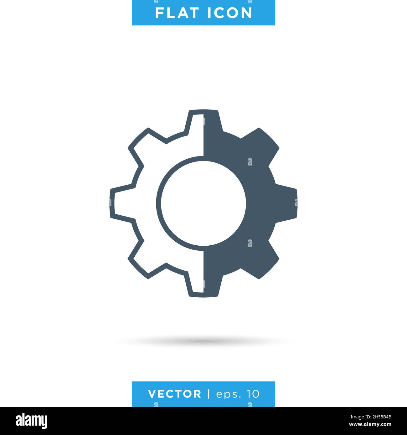 Gear icon vector stock illustration design template Stock Vector Image ...