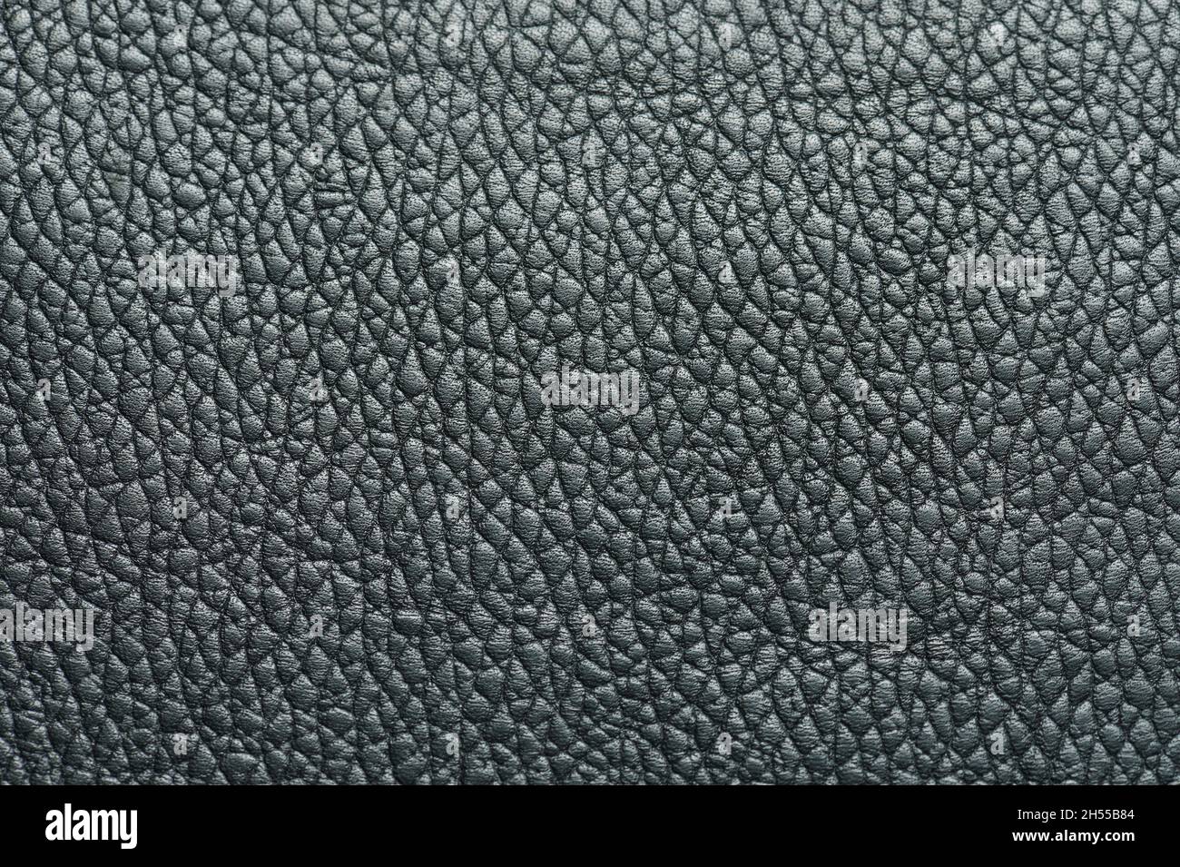 Texture of black leather surface macro close up view Stock Photo - Alamy