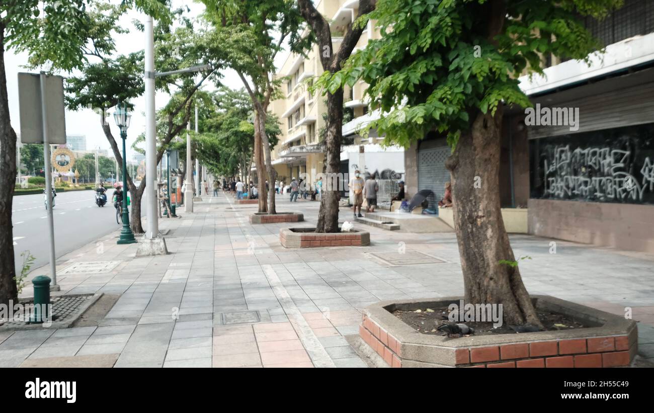 Thanon Ratchadamnoen Klang in Bangkok Thailand Stock Photo - Alamy