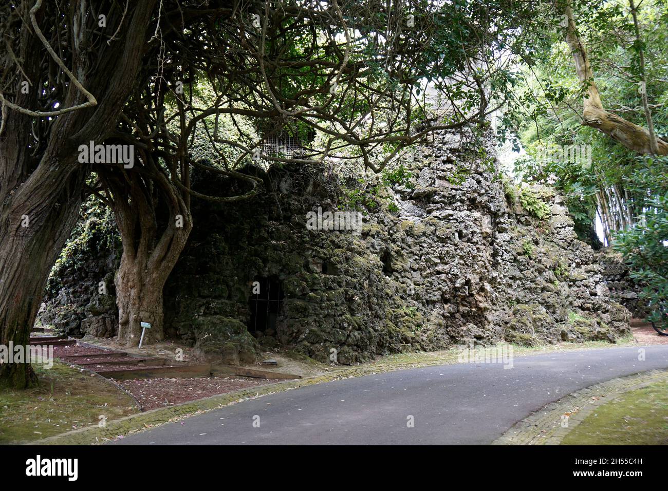 groto on the azores island sao miguel Stock Photo - Alamy