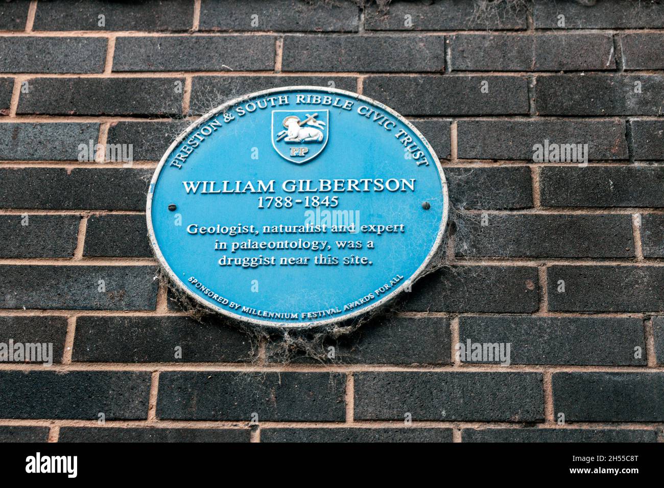 William Gilbertson blue plaque. Manchester Road, Preston, Lancashire ...
