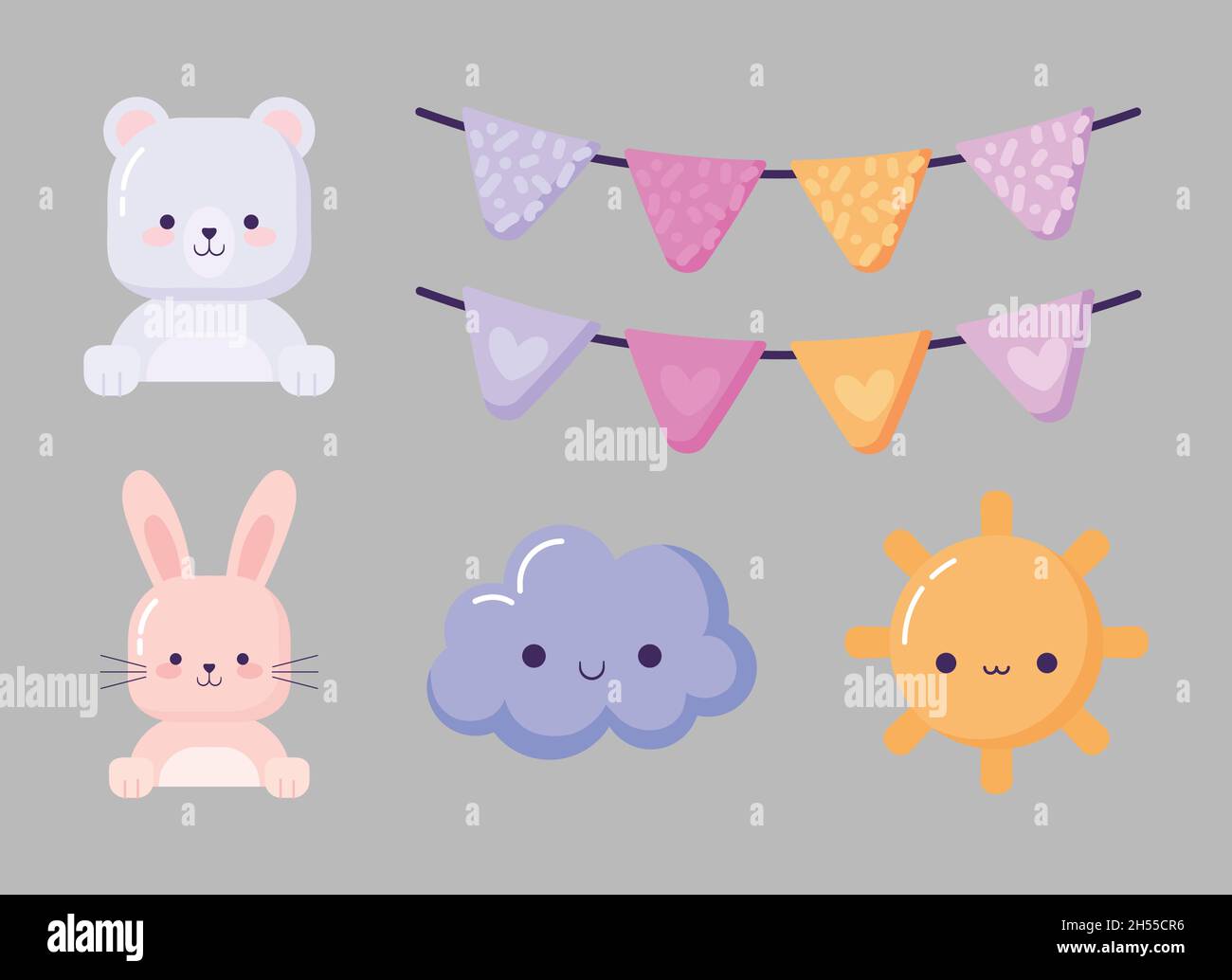 five items of newborn Stock Vector Image & Art - Alamy