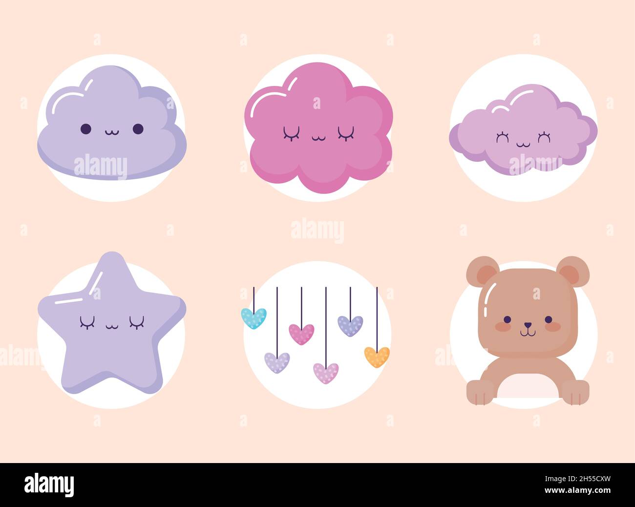 six items of newborn Stock Vector Image & Art - Alamy