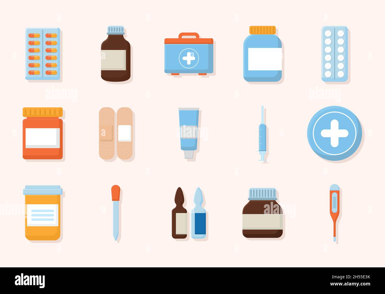 fifteen medical items Stock Vector Image & Art - Alamy