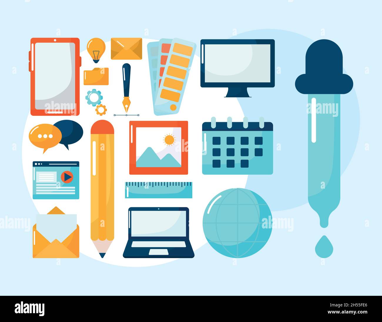 Nice design pen pencil Stock Vector Images - Alamy