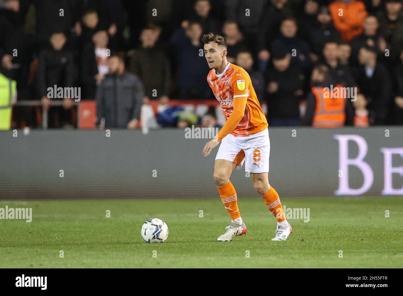 Ryan Wintle #8 of Blackpool in action during the game Stock Photo - Alamy