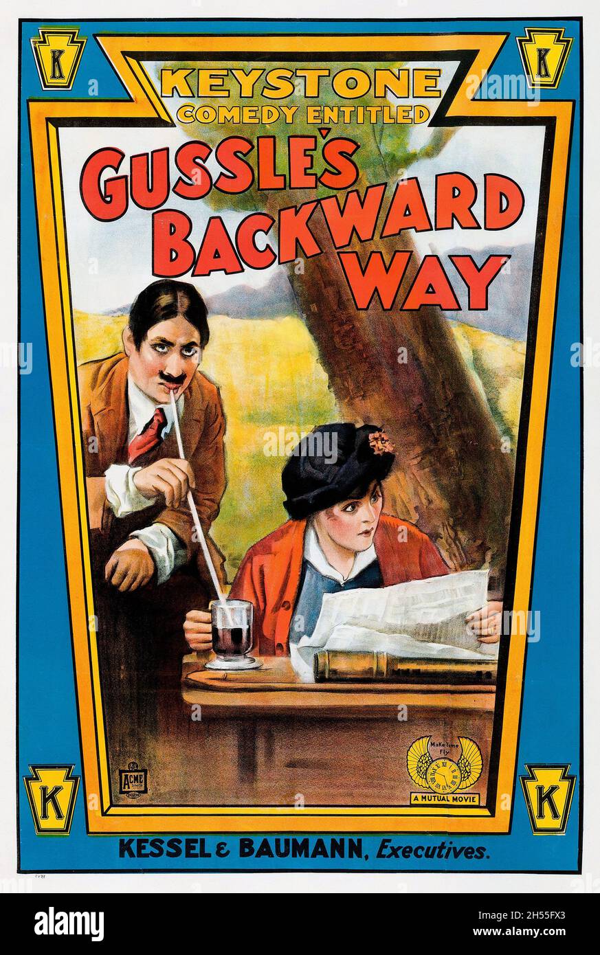 Gussle's Backward Way - Keystone Comedy (Mutual, 1915) - Antique / old ...