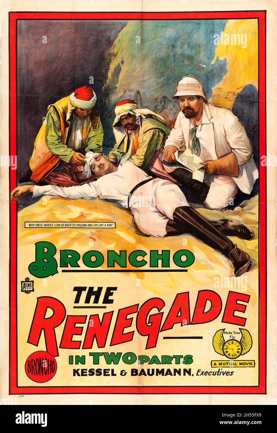 The Renegade (Mutual, 1915) – Antique / old movie / film poster Stock ...