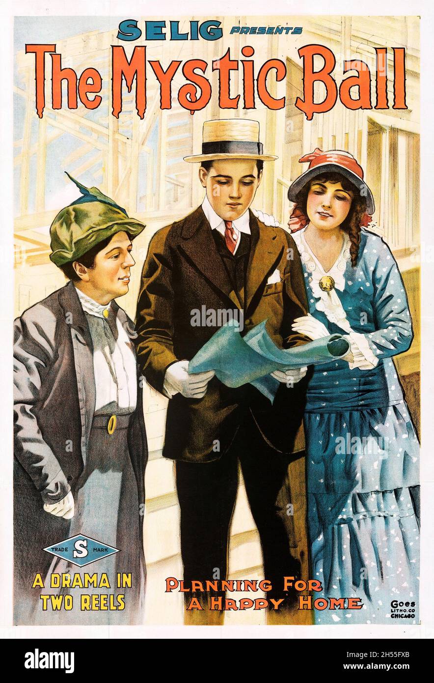 The Mystic Ball (Selig, 1915). Antique / old movie / film poster Stock ...
