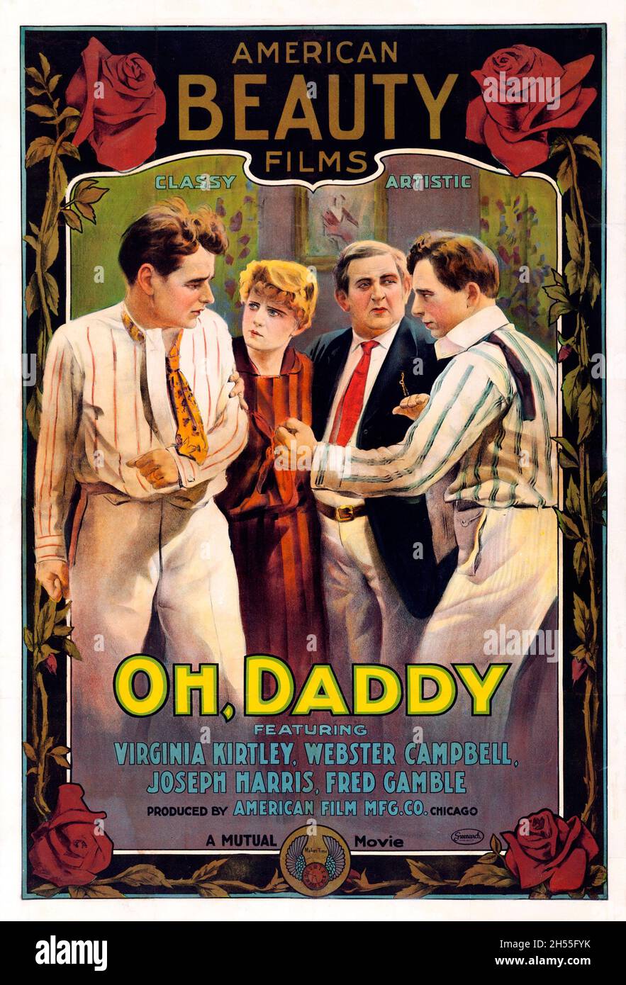 American Beauty Films - Oh, Daddy (Mutual, 1915) - Antique / old movie ...