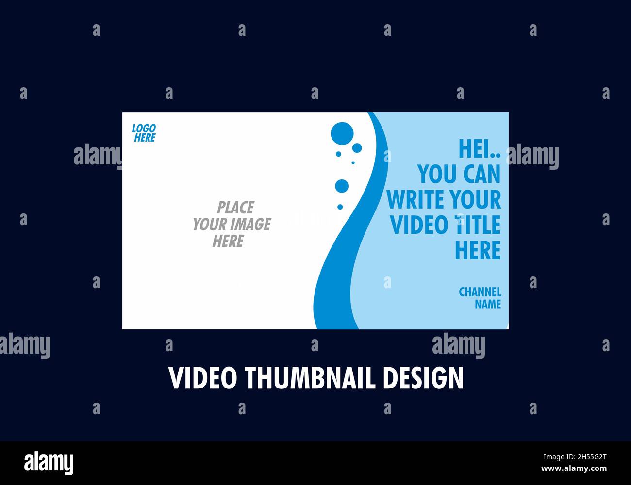 Colorful and unique video thumbnail design Stock Vector Image & Art - Alamy