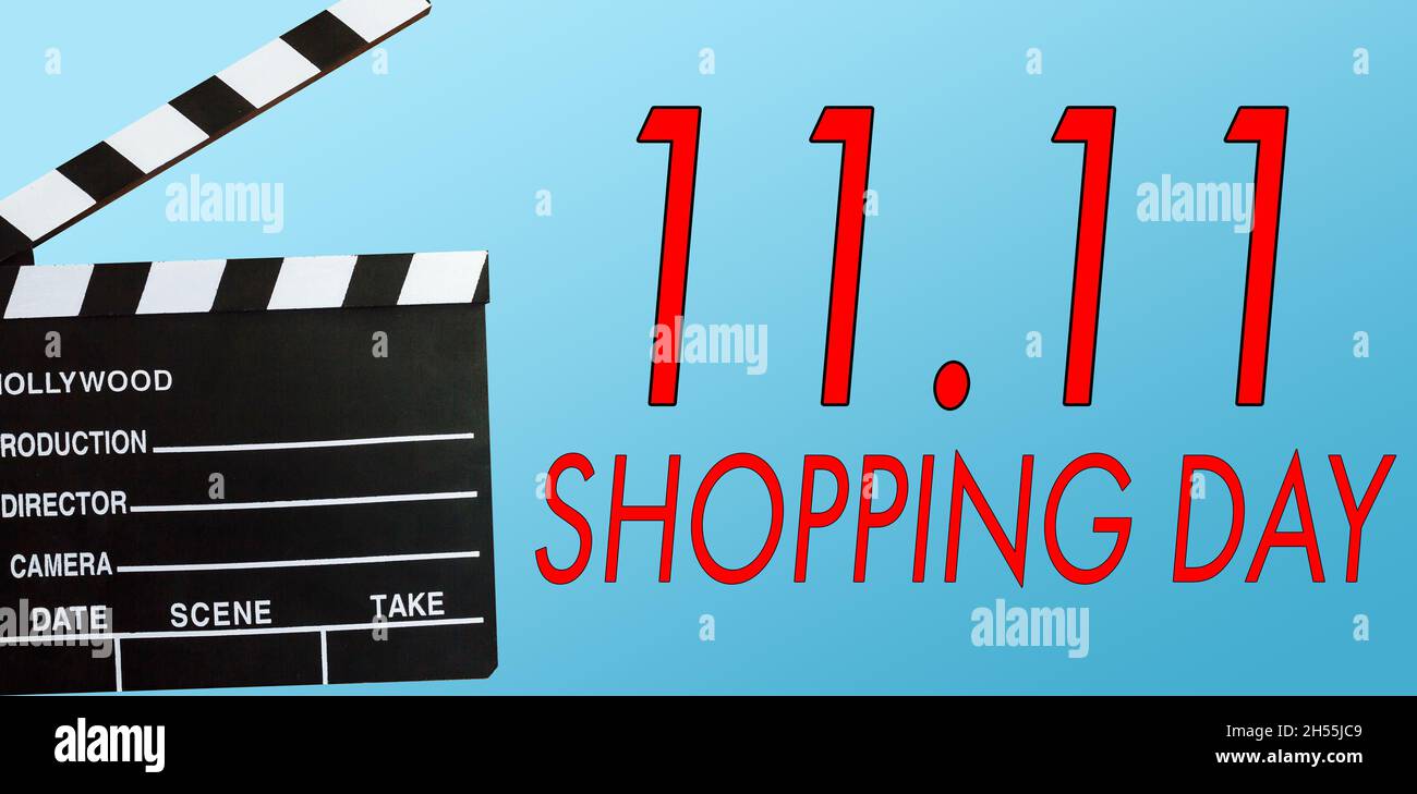 shopping eleventh november. Shopping day concept Stock Photo - Alamy