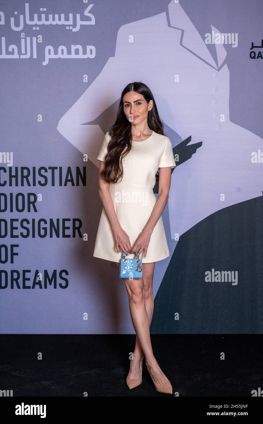 Diala Makki arrives to Dior Designer of Dreams exhibition, at M7 center ...
