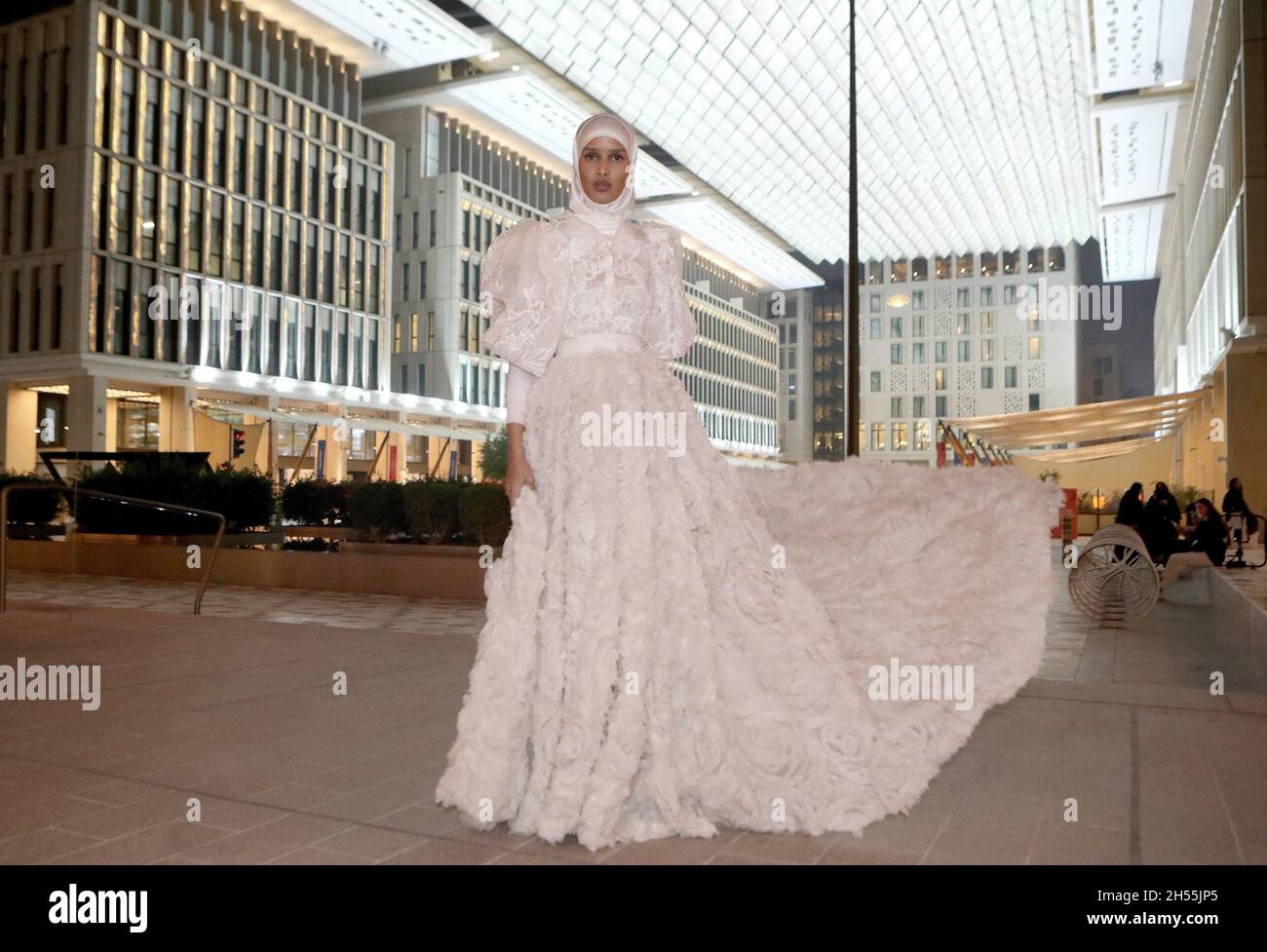 Somali-Norwegian model, Rawdah Mohamed, arrive at the 'Dior Designer of ...