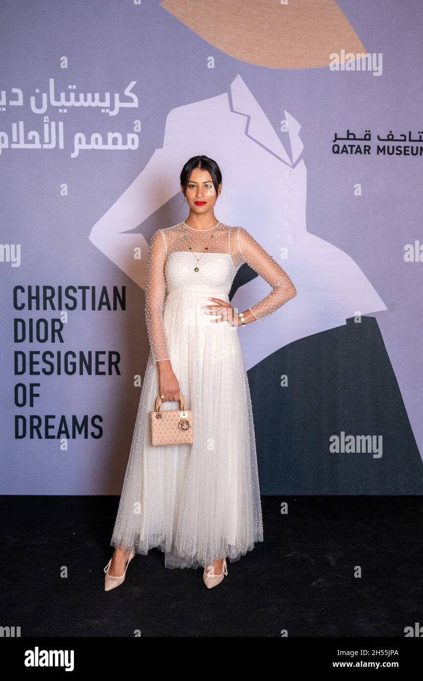 Tunisian model Rym Saidi arrives to Dior Designer of Dreams exhibition ...
