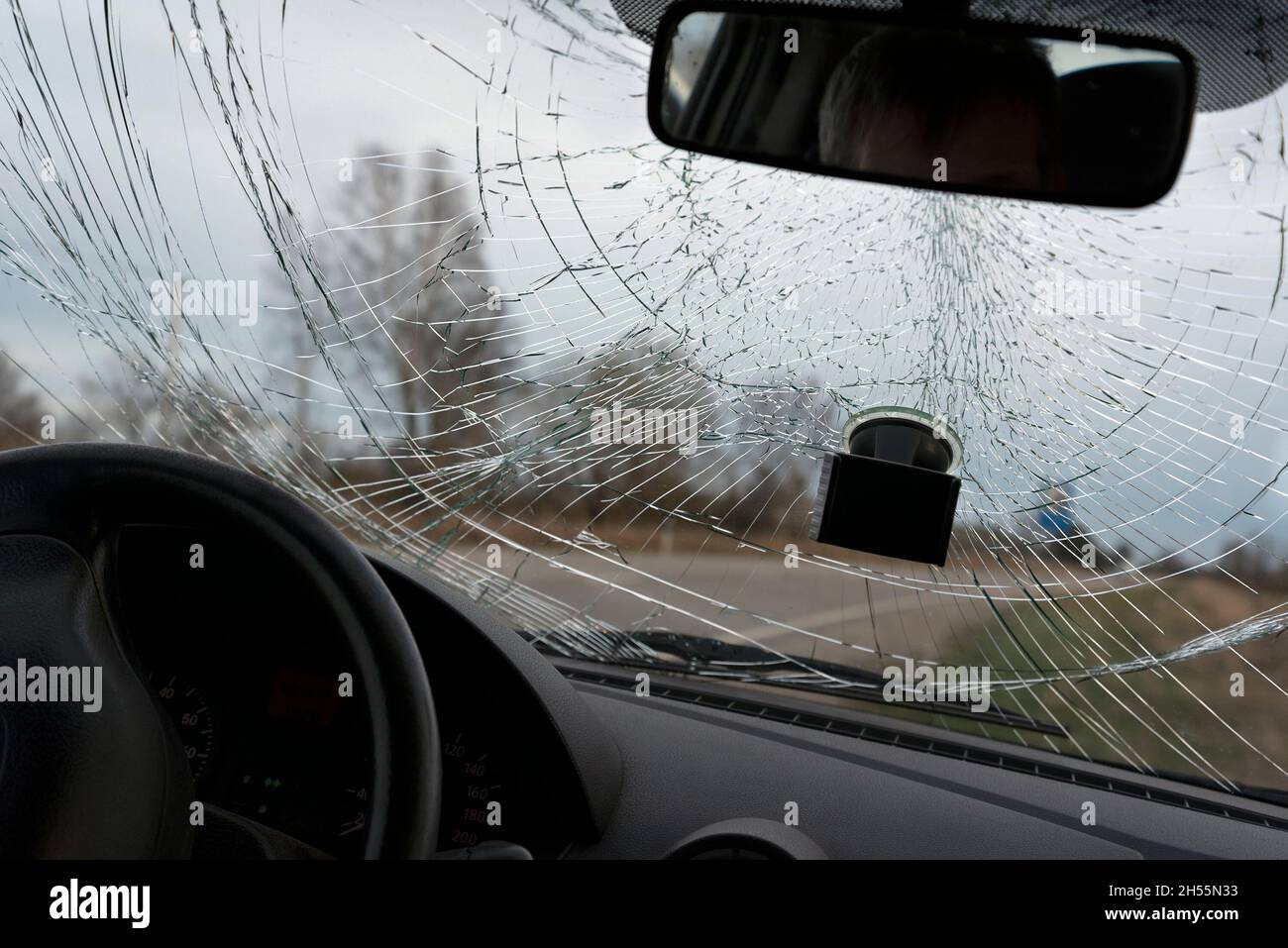 Car Windshield From Inside