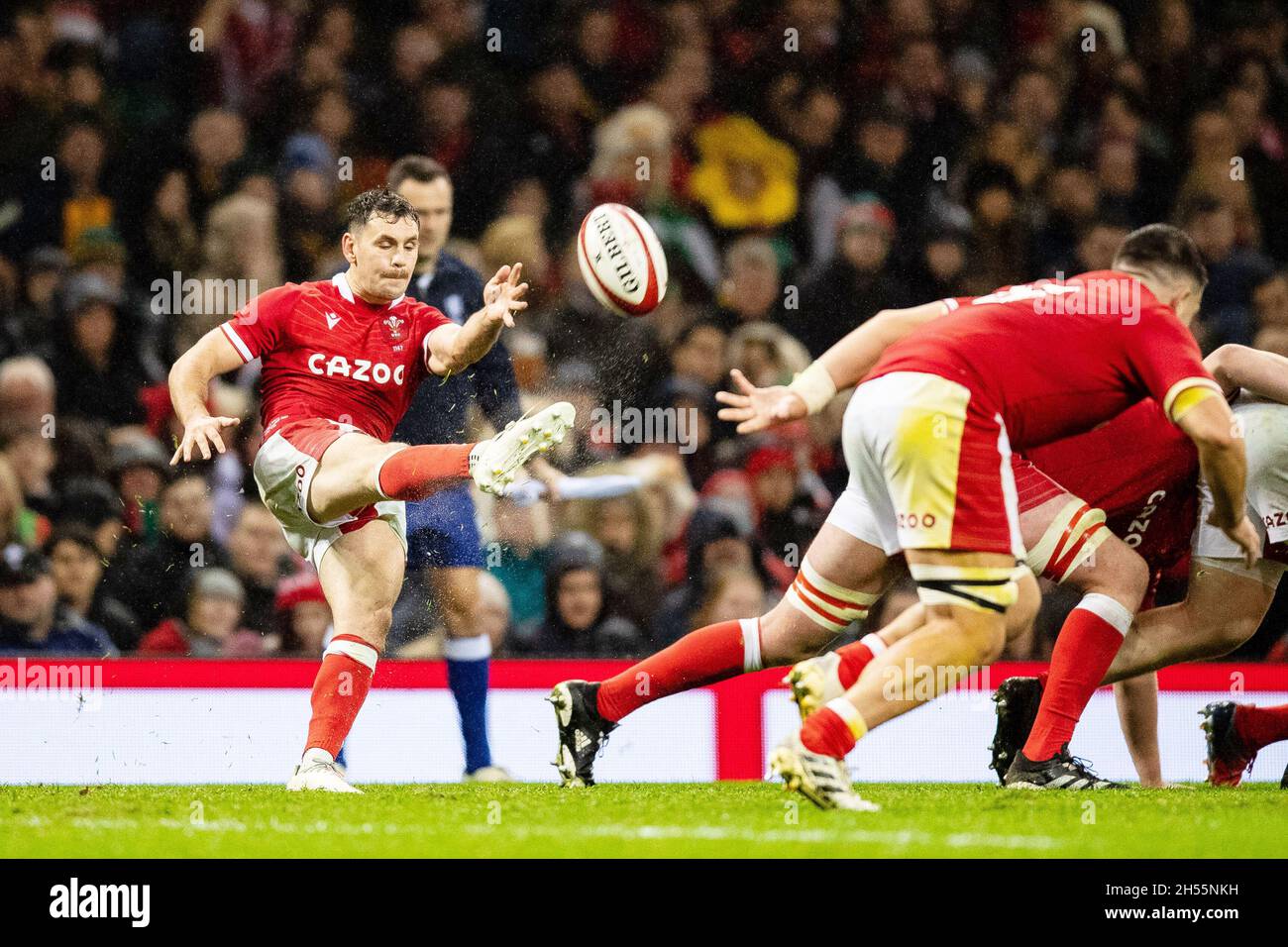 Tomos Williams of Wales during the Autumn Nations Series 2021, rugby ...