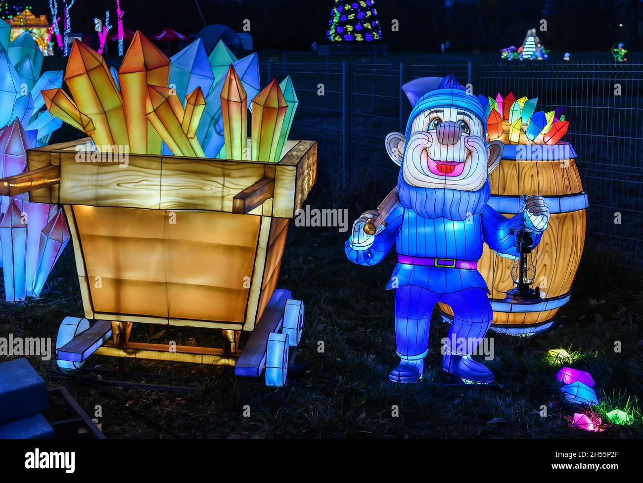 Krakow, Poland. 05th Nov, 2021. The dwarf animation, at the garden of ...