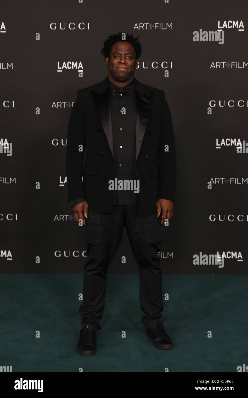Jeymes Samuel arrives at the 2021 LACMA Art + Film Gala held at LACMA ...