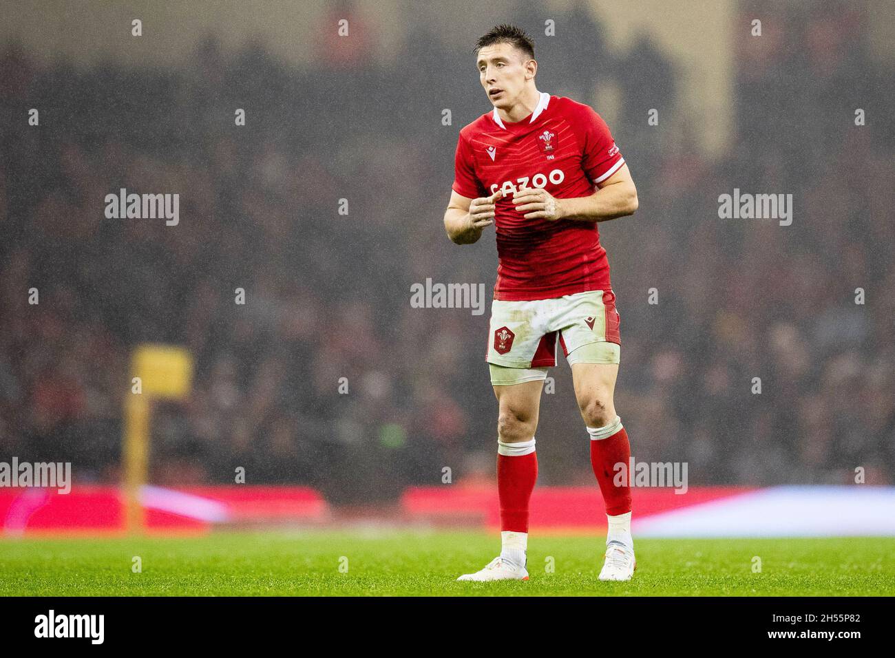 Josh Adams of Wales during the Autumn Nations Series 2021, rugby union ...