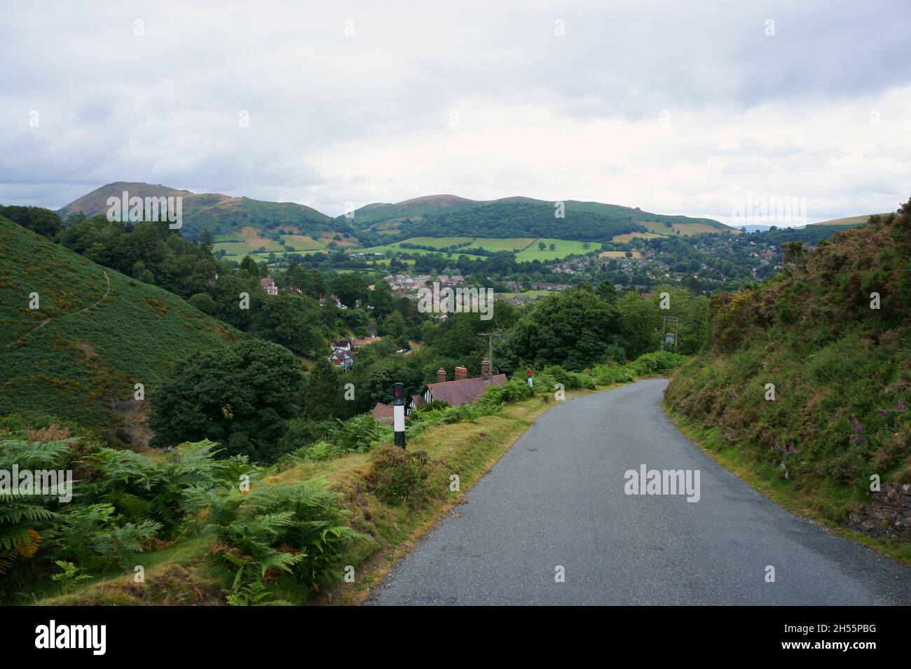 The Burway on The Long Mynd, Church Stretton, Shropshire, England, UK ...