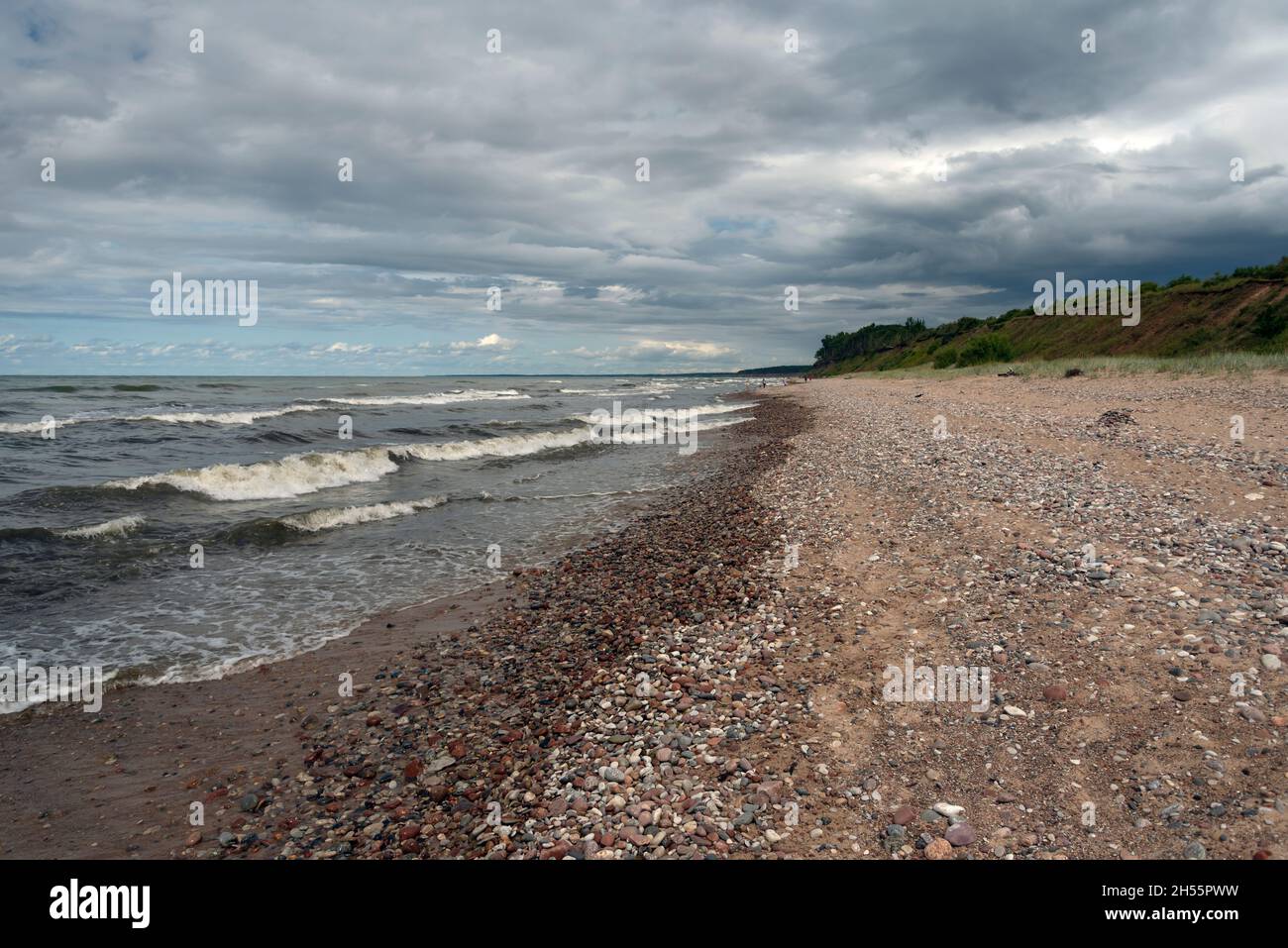 View to Baltic sea coast Stock Photo - Alamy