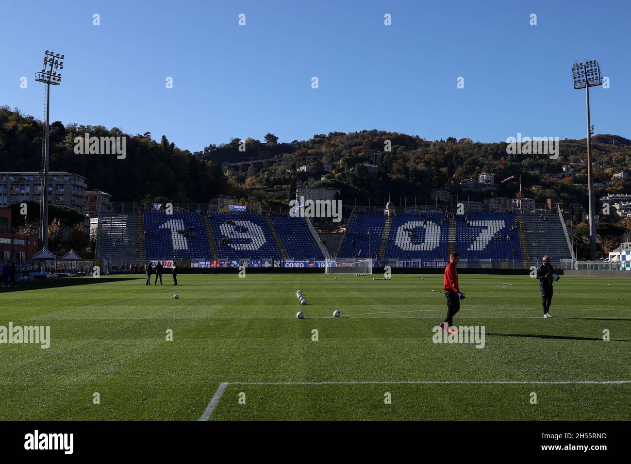 Como, Italy. 06th Nov, 2021. View of the home fans stand of the G ...