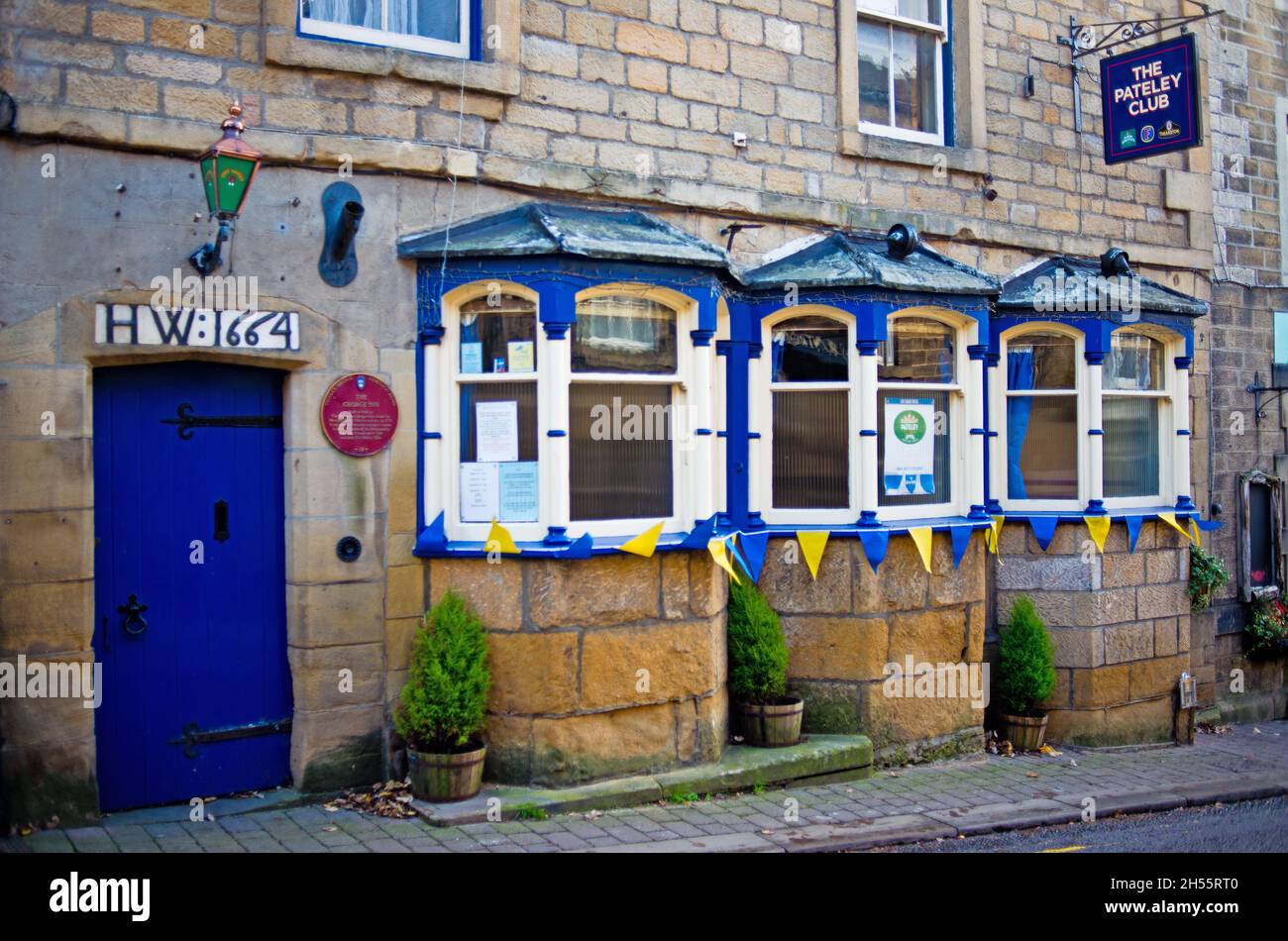 The Pateley club, Pateley Bridge, Nidderdale, England Stock Photo - Alamy