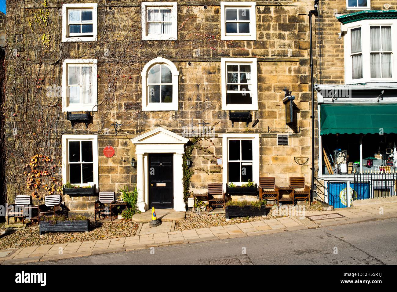 The Talbot Hotel, Pateley Bridge, Nidderdale, England Stock Photo - Alamy