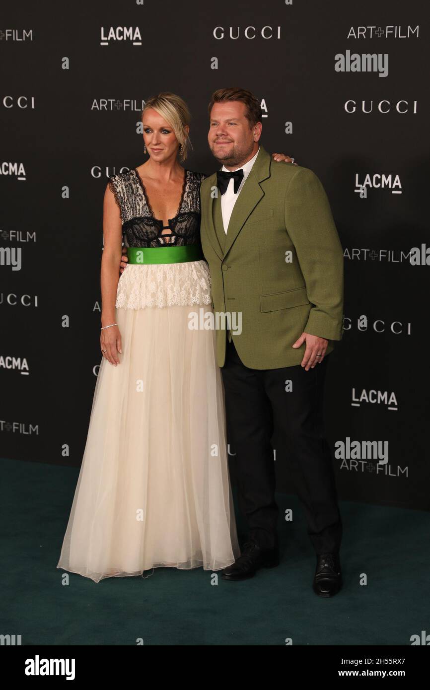 Los Angeles, USA. 06th Nov, 2021. Julia Carey and James Cordon arrive ...