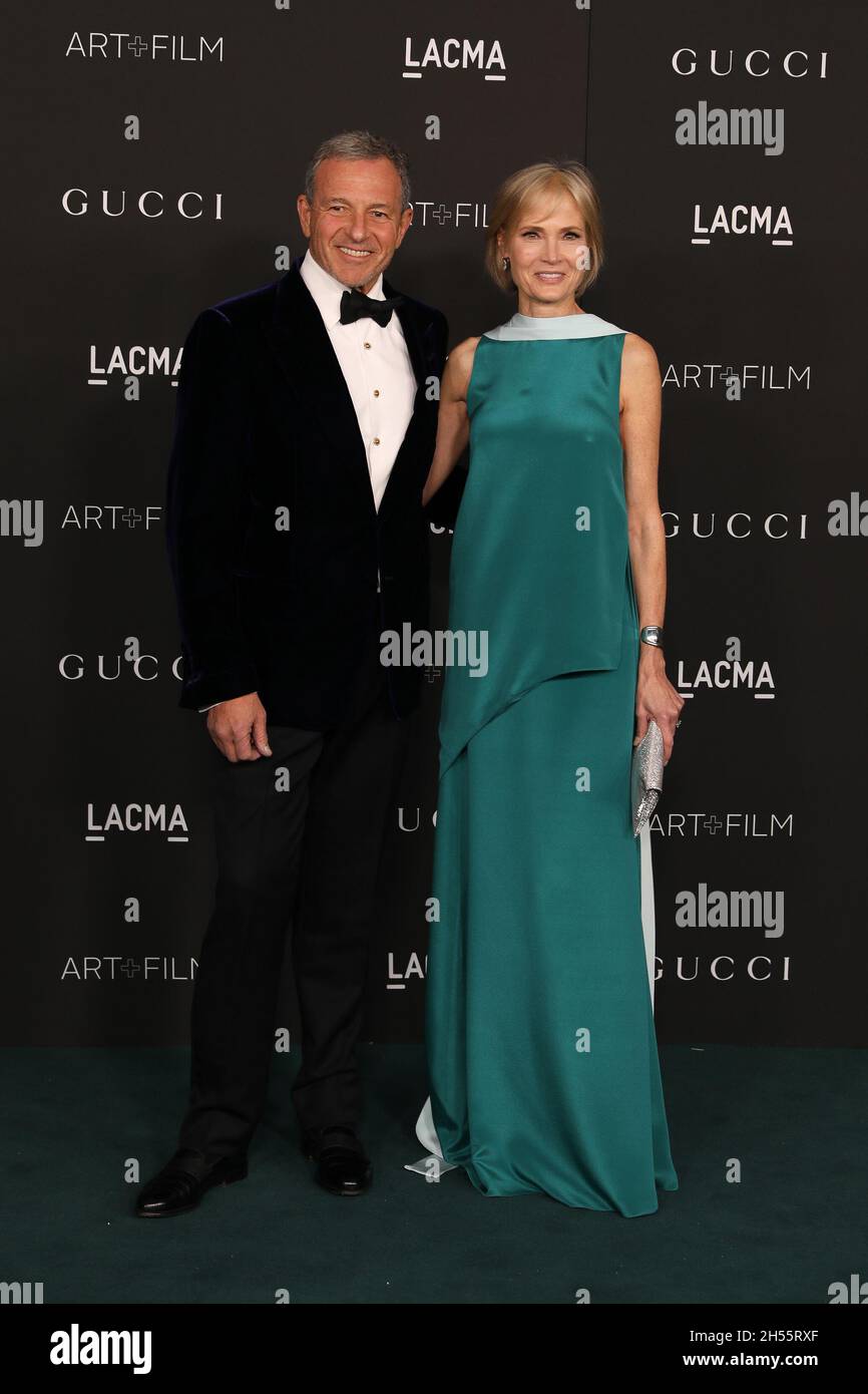 Los Angeles, USA. 06th Nov, 2021. Bob Iger and Willow Bay arrive at the ...