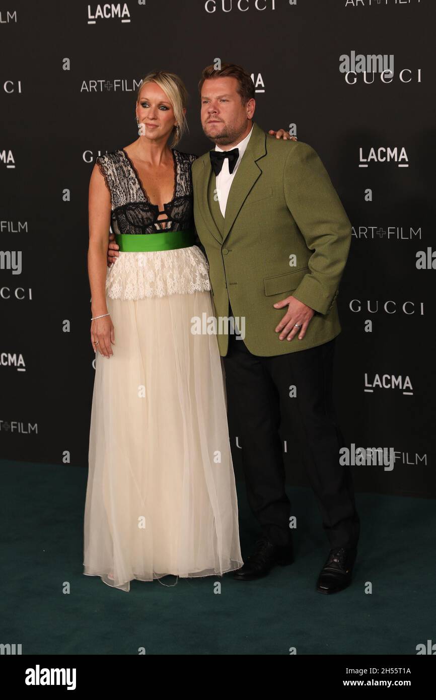 Los Angeles, USA. 06th Nov, 2021. Julia Carey and James Cordon arrive ...