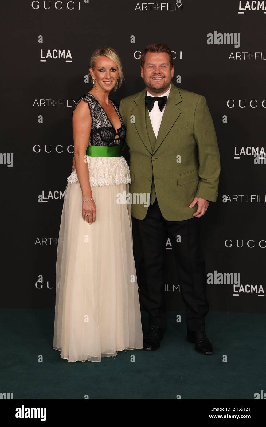 Los Angeles, USA. 06th Nov, 2021. Julia Carey and James Cordon arrive ...