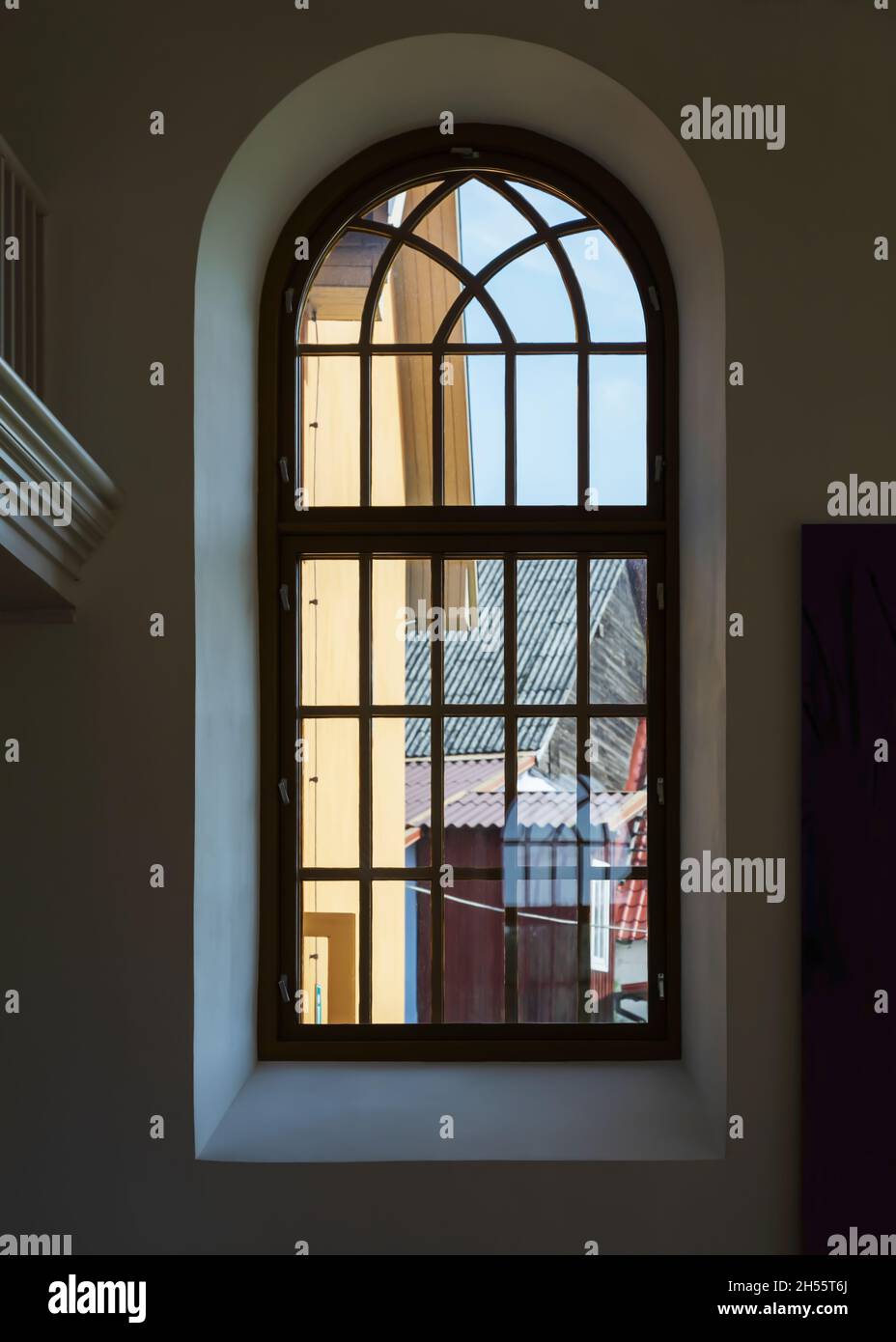 View to window from inside Stock Photo - Alamy