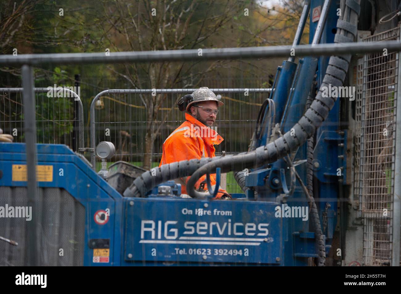 Aylesbury Vale, UK. The HS2 High Speed Rail construction site at the ...