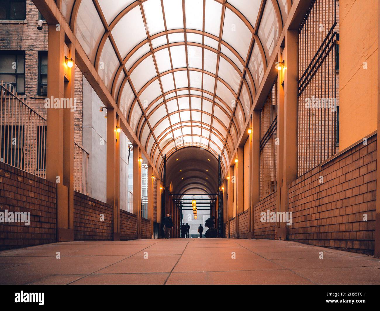 Through a passage from below Stock Photo - Alamy